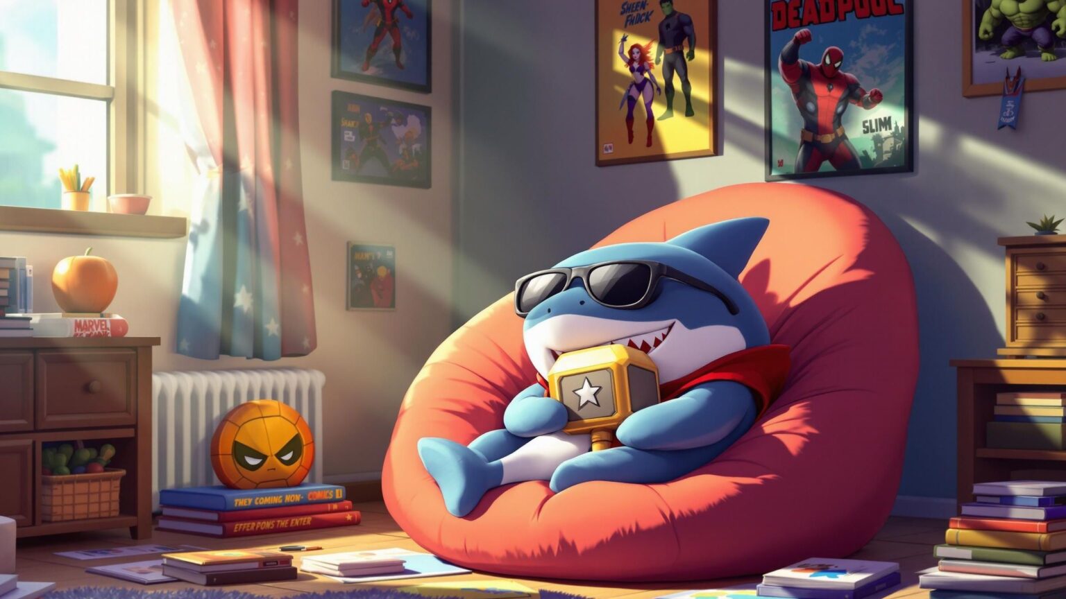 Who Is Jeff The Land Shark Marvel s Cutest New Hero Mario Street Who Is Jeff The Land Shark Marvel s Cutest New Hero Mario Street